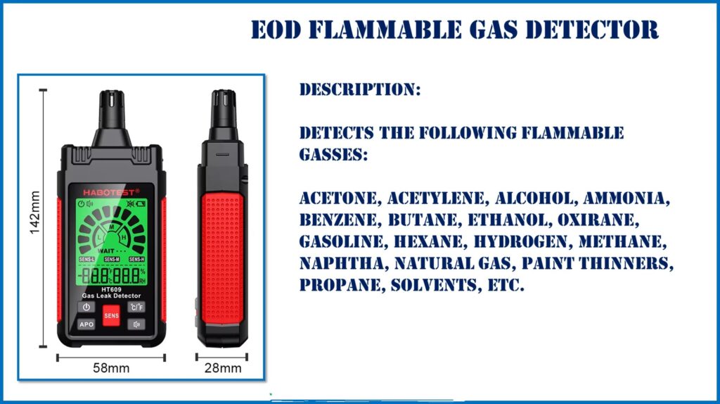 EOD Flammable Gas Detector - Kejo Limited Company