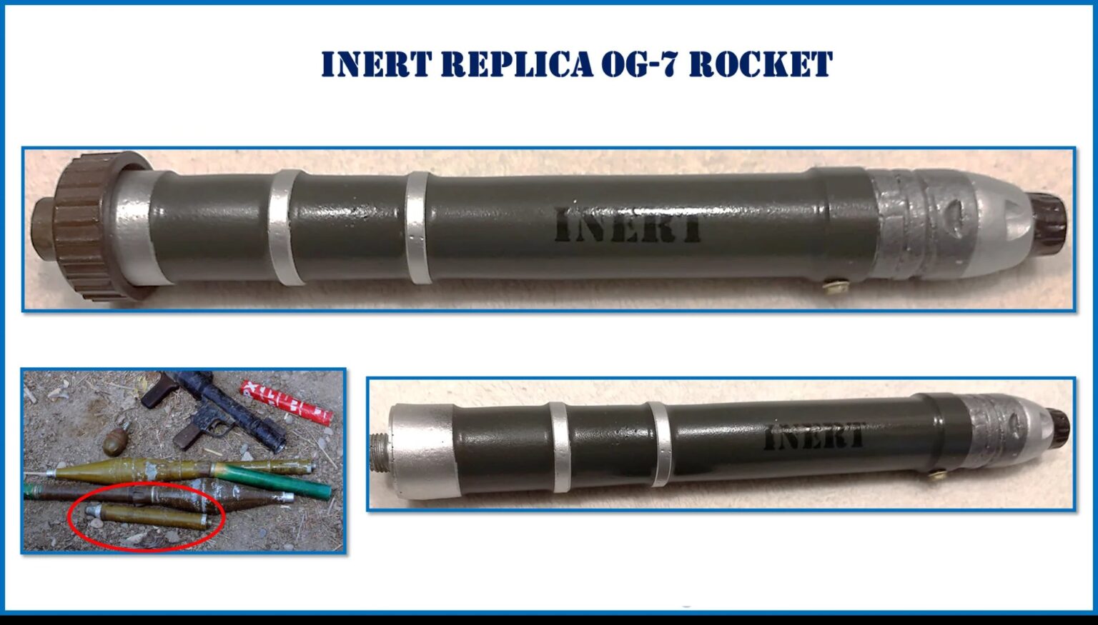 Inert Replica OG-7 Rocket - Kejo Limited Company